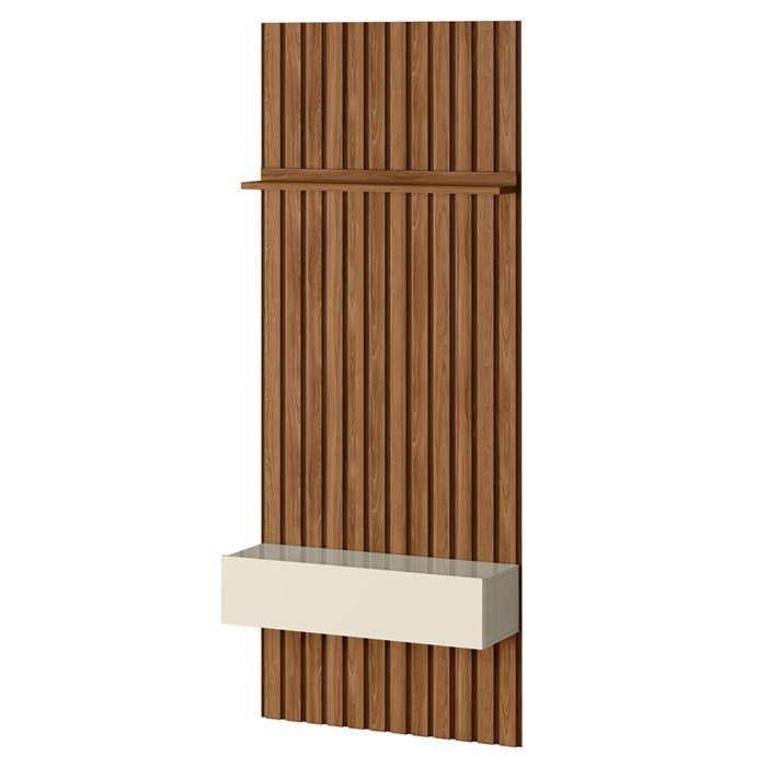 Painel Ripado Placa TV 60 Projetta 218x100 Cinamo Mell Off White MBL ...