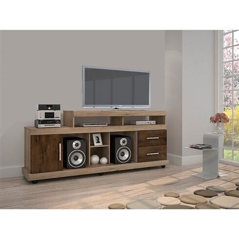Rack Bem Ti Vi TV até 50 Polegadas Jcm Movelaria - Canela | MadeiraMadeira