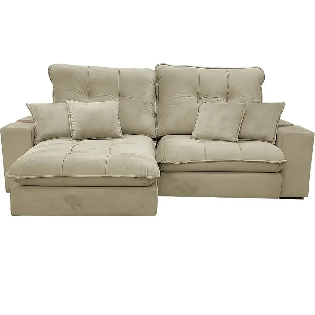 Sofá Premium em Linho 4 Lugares Retrátil e Reclinável 230cm Aifos Cor ...