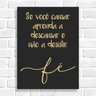 Quadro Decorativo Fé | MadeiraMadeira
