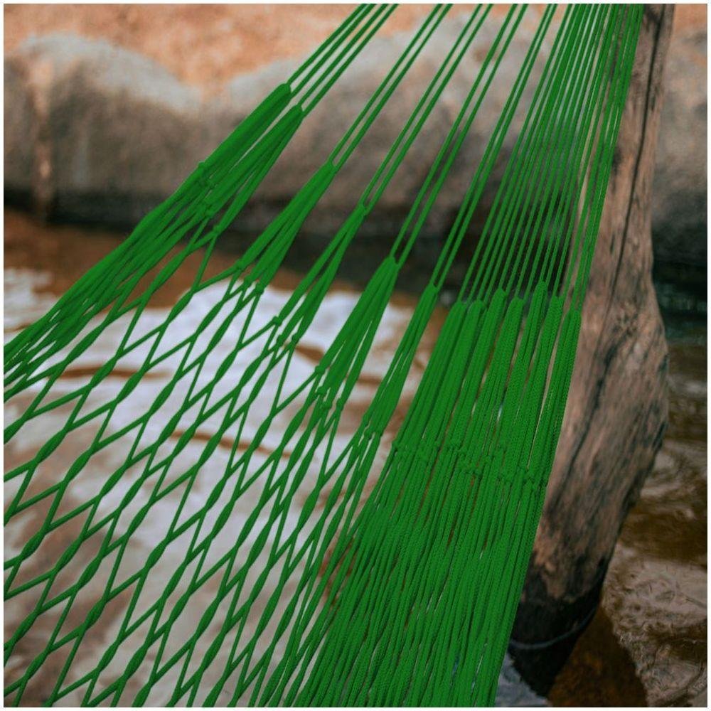 Rede De Dormir Camping Nailon Tarrafa Flexível Verde | MadeiraMadeira