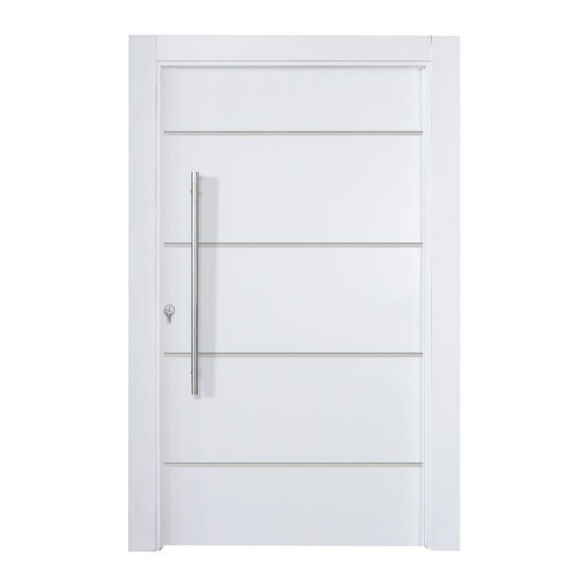 Porta de Madeira Pivotante e Giro Branca 214x70x19 | MadeiraMadeira