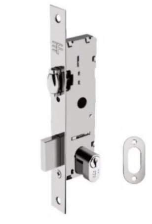 Fechadura-rolete -serralheiro-zamac-3f-522 - Cromado | MadeiraMadeira