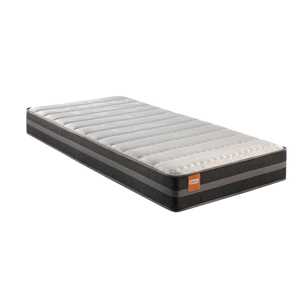 Bicama Box Baú Solteiro Courino Linho Branco 88x188 com Colchão Bogotá ...