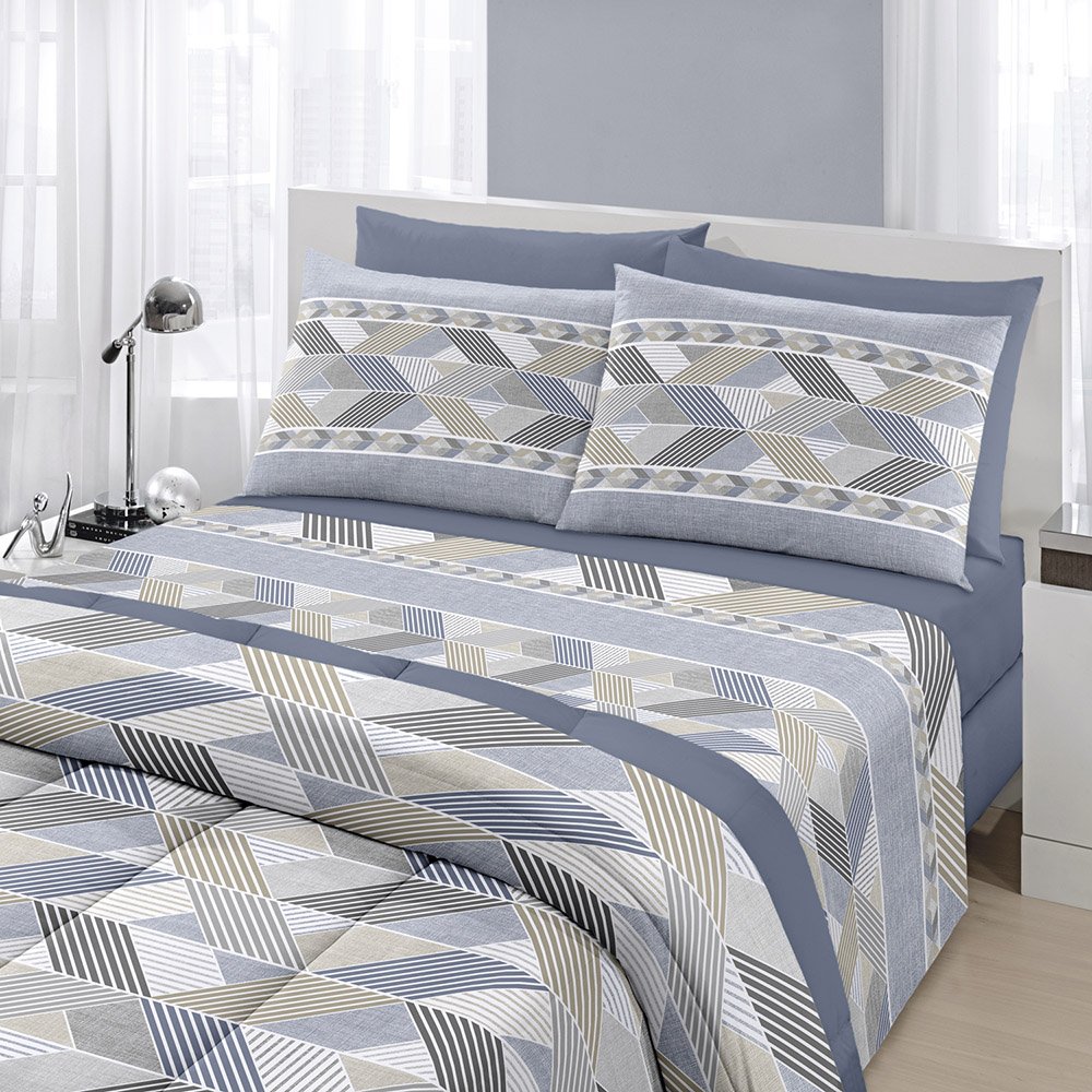 Edredom - King Size - Royal - Niteroi - 100% Algodão - Santista ...