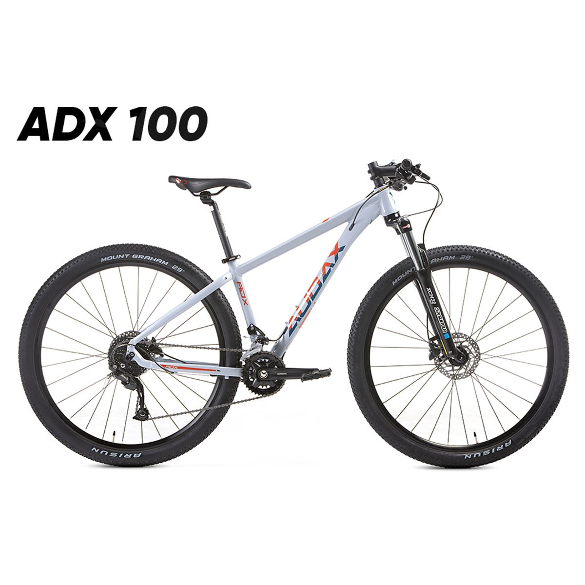 BICICLETA AUDAX ADX 100 ARO 29 18V - Cinza claro - 17 | MadeiraMadeira