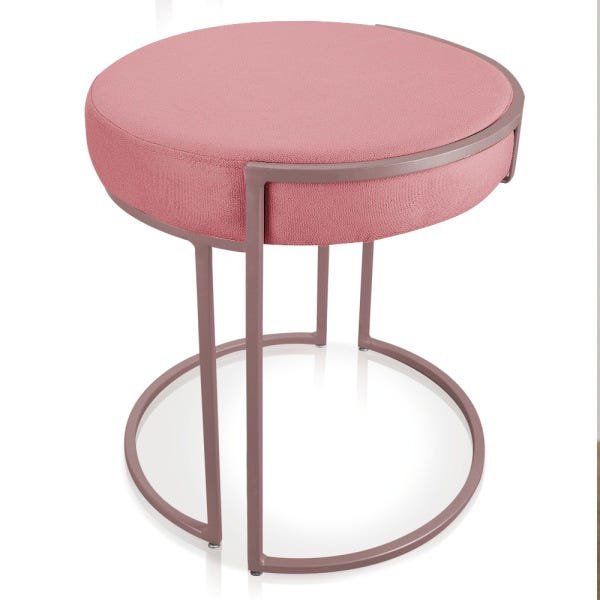 Kit 2 Puffs Love Suede Rose Base Industrial Rose | MadeiraMadeira