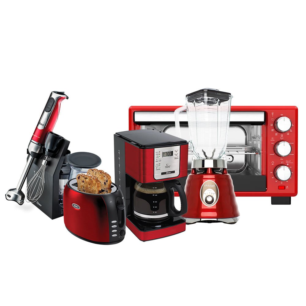 Kit Completo Red Kitchen Oster III - 220V | MadeiraMadeira