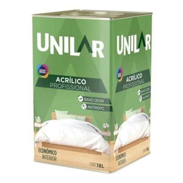 Tinta Acrílica Profissional Unilar 18L Branco | MadeiraMadeira