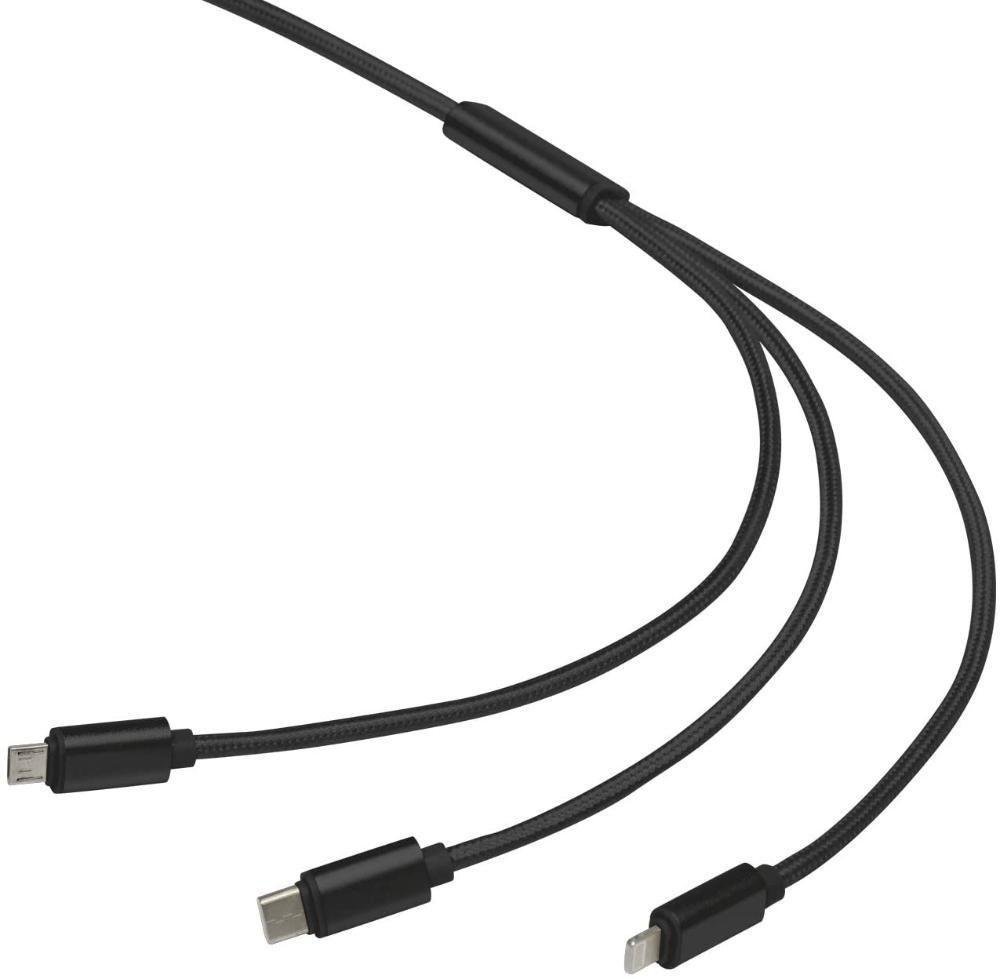 Cabo Triplo Para Micro Usb Lightning E Type C Oex Triple Cb800 - 2M ...