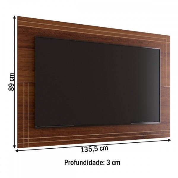 Painel para TV até 43 Polegadas Cardigan Cedro - Panorama Móveis ...