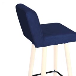 Kit 09 Banqueta Alta Azul Marinho | MadeiraMadeira