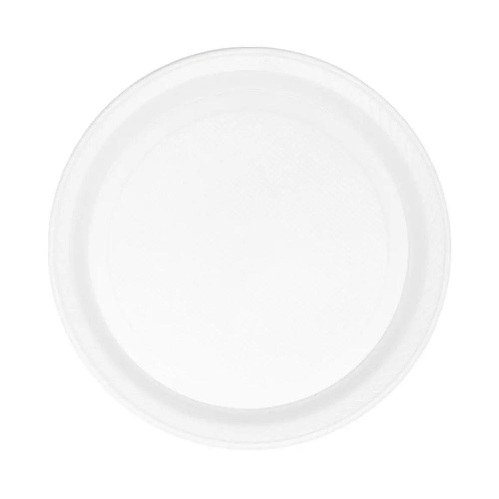 Prato Pratinho em Plástico Branco T15 10un 100 Kit 10 | MadeiraMadeira