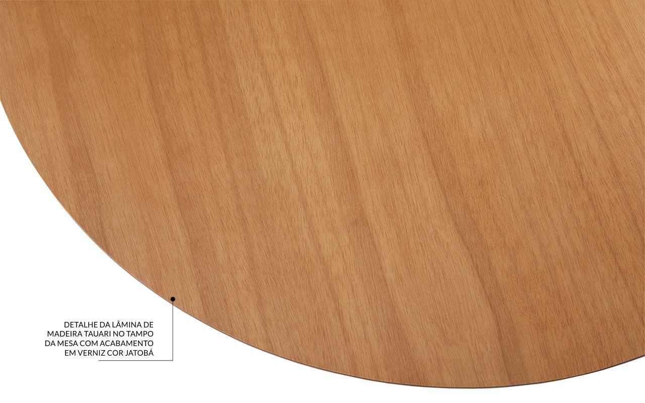 MESA DE JANTAR COM 4 CADEIRAS MIMO 90CM JATOBA E ROSA BEBE | MadeiraMadeira