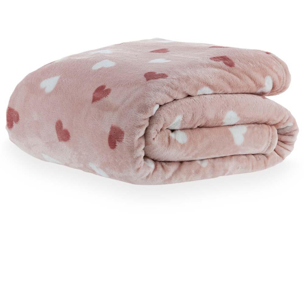 Cobertor Solteiro 300g Blanket Vintage Loved - Kacyumara Rosa ...