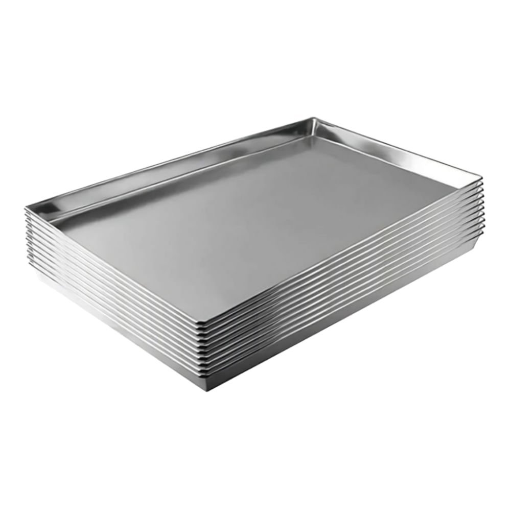Kit com 10 Assadeiras Pão Doce Master 58x68x3 Aluminio - Mafran ...