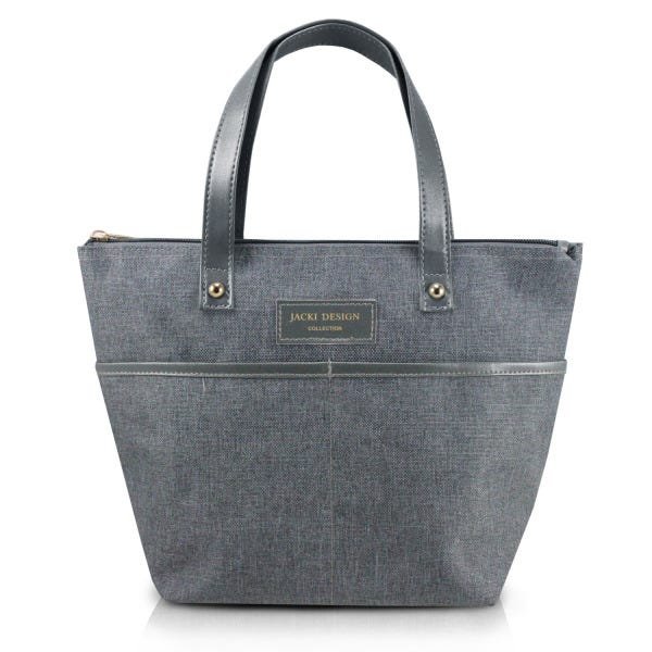 Bolsa Feminina de Ombro Alca Casual Pequena Sacola Ziper:Cinza Grafite ...