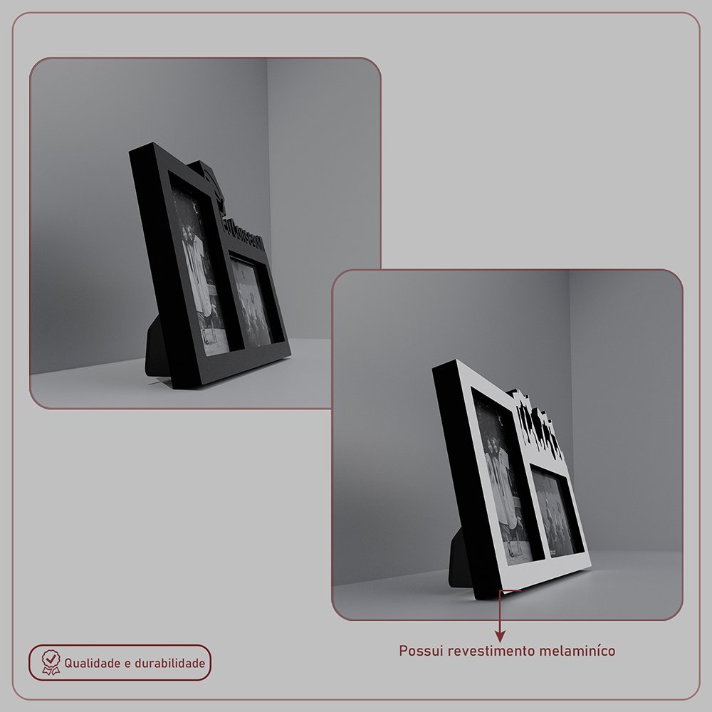 Quadro Fotos Formatura Eu Consegui Passei Formei Formandos:Preto e Branco | MadeiraMadeira