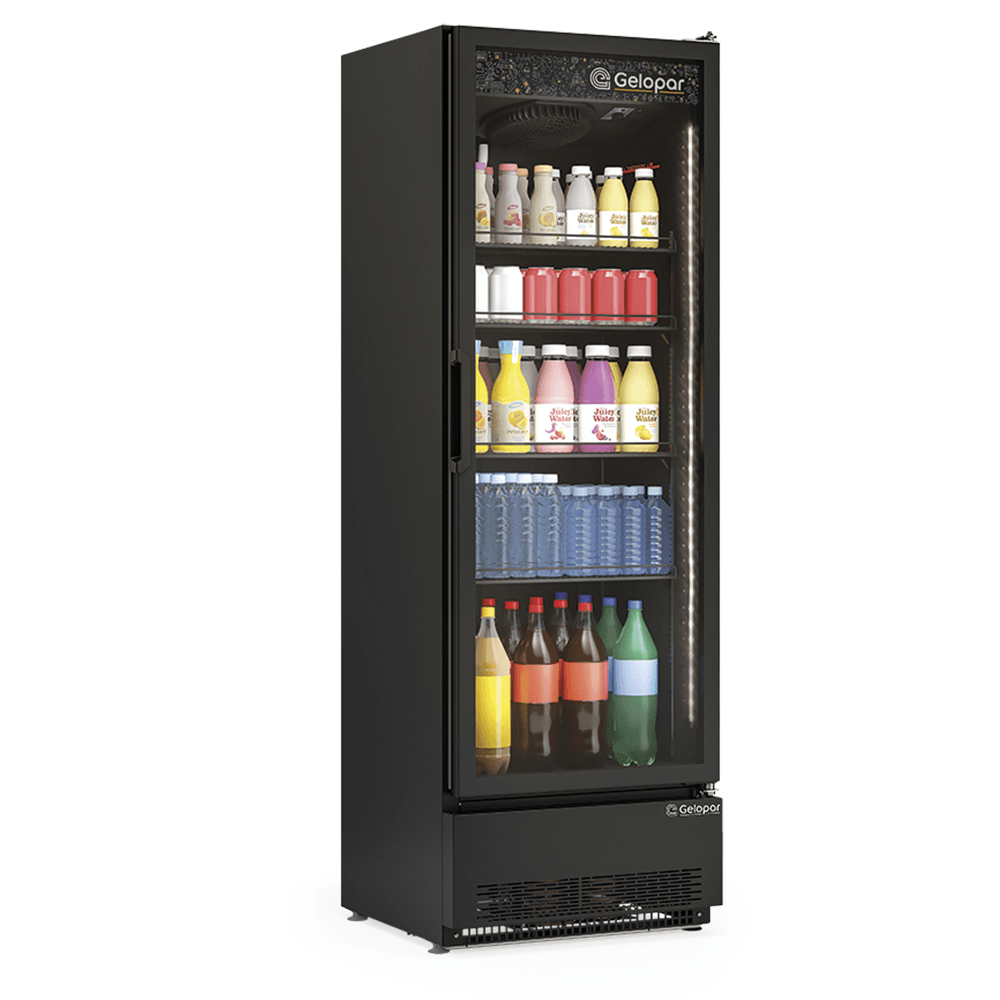 Refrigerador/ Expositor Vertical Conveniência GRV-45 CB PR Gelopar ...