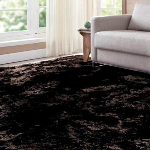 Tapete para Sala Quarto Apolo Textil Retangular 0,50x100cm Preto Divina ...