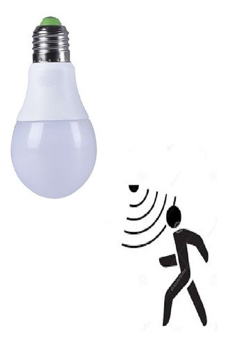 Lâmpada Led 9 Watts Bf E27 Bi-volts Com Sensor Presença - Branco-frio ...
