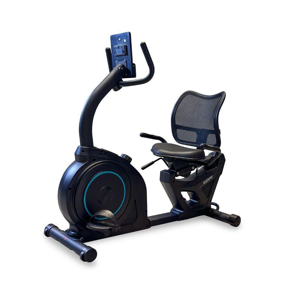 Bicicleta Ergométrica Horizontal Goper Smart Bike Preta | MadeiraMadeira