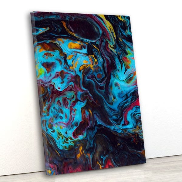 Tela Canvas Abstrato Arte 55x80 Vertical 233 | MadeiraMadeira
