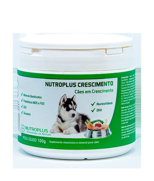 Nutroplus Suplemento Alimentício para Cães em Crescimento - Filhotes ...