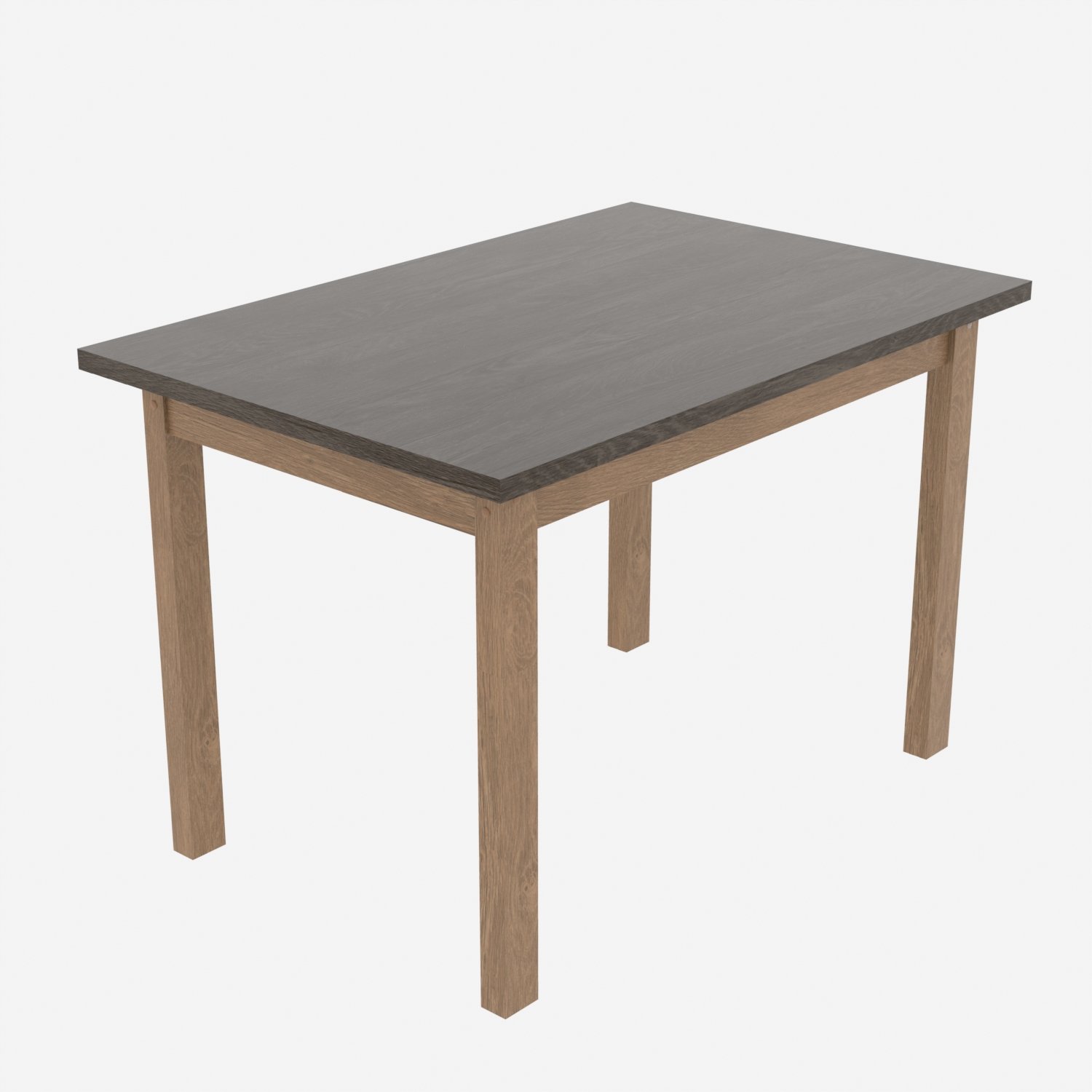 Mesa de Jantar Retangular 4 Lugares 1200x800 em MDF e Madeira Maciça ...