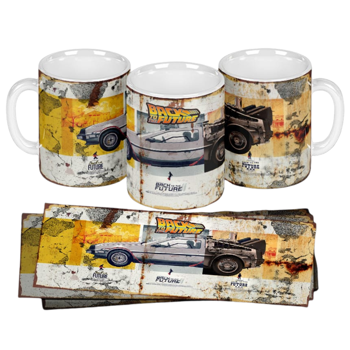 Caneca de Porcelana Branca de Volta para o Futuro | MadeiraMadeira