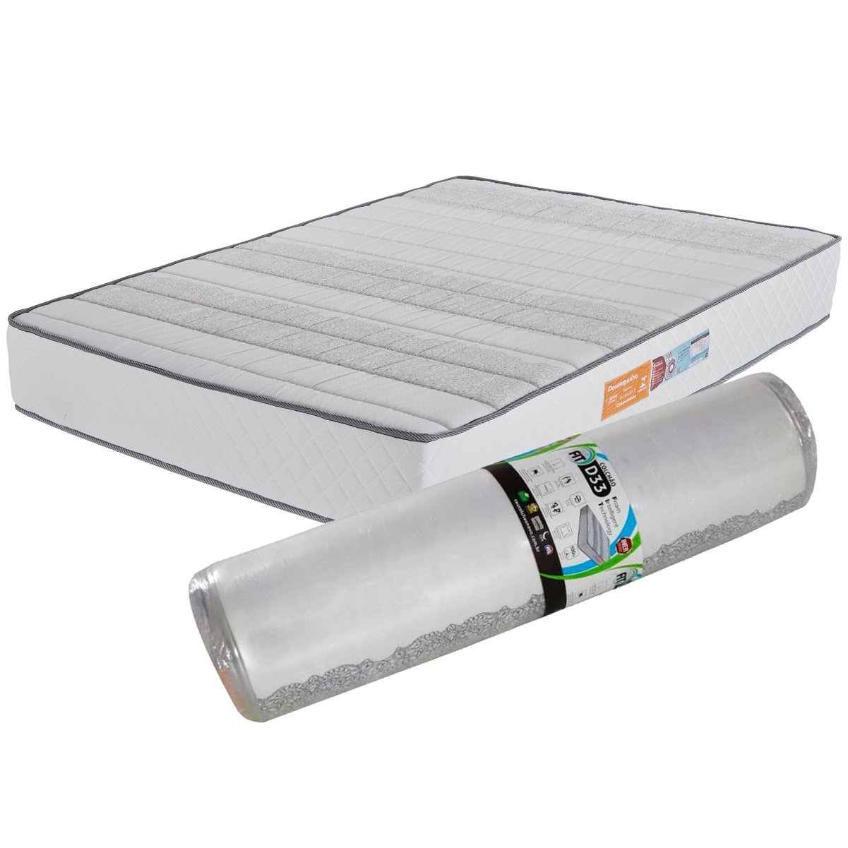 Colchão Casal F.A. Fa Fit D33 Pillow Duplo 138x188cm | MadeiraMadeira