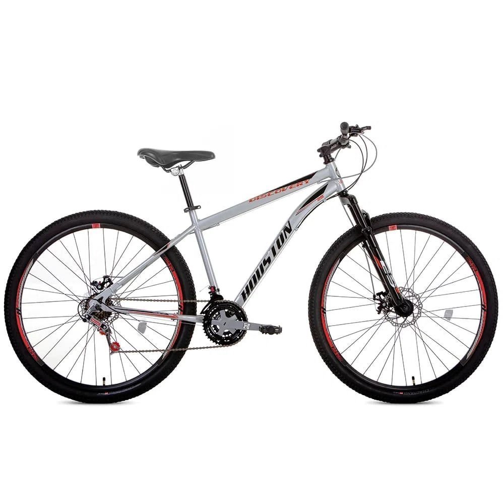 Bicicleta Houston Aro 29 Discovery Prata | MadeiraMadeira