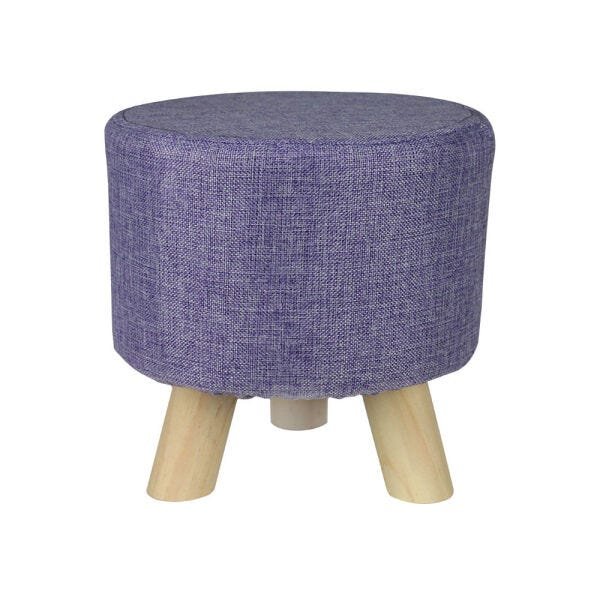 Puff Liso Roxo | MadeiraMadeira