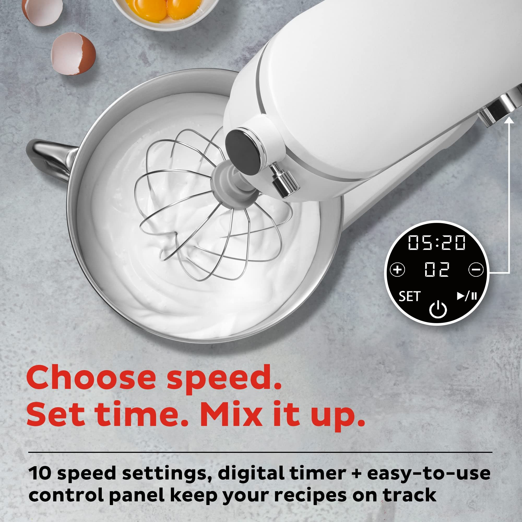 Instant Pot Stand Mixer Pro 10 Velocidades 7.4qt 600w Branco ...