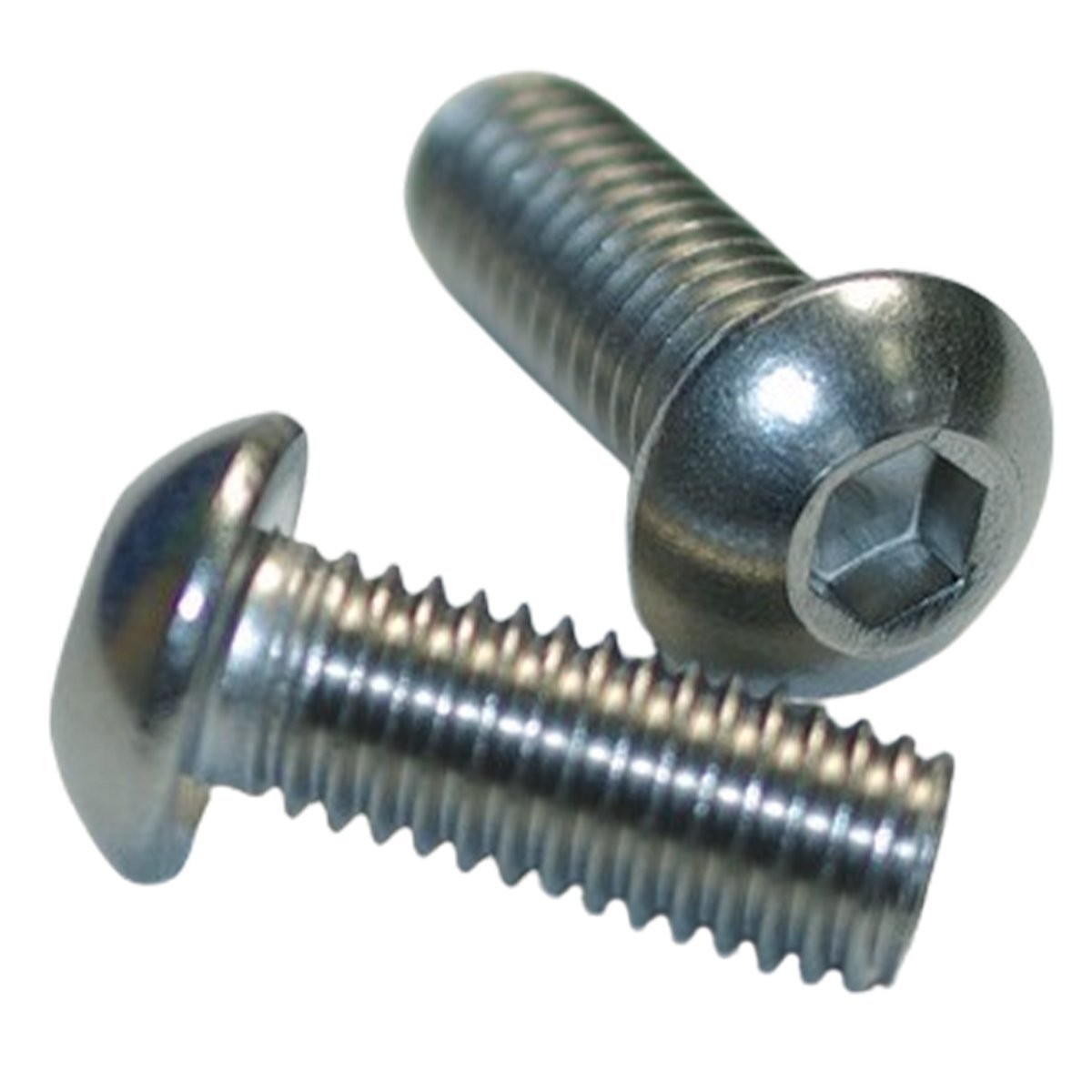 Parafuso Allen C. Abaulada M6 X 25 Iso 7380 Zinco - 100pçs | MadeiraMadeira