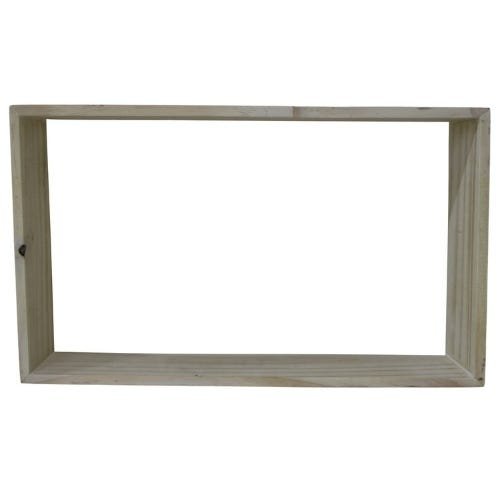 Nicho Decorativo Retangular de Madeira Leaf Eco - Pinus | MadeiraMadeira