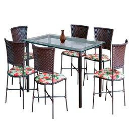 Conjunto Mesa Fama 6 Cadeiras Gramado | MadeiraMadeira