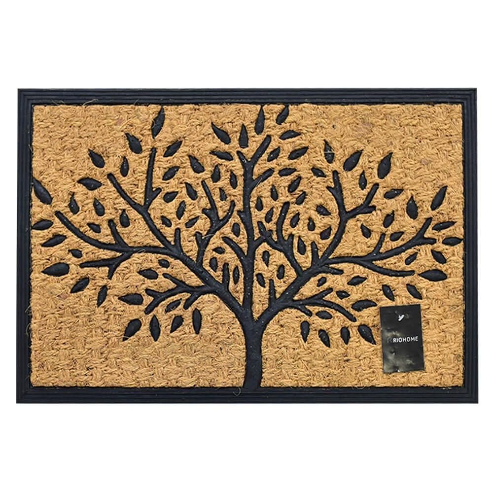 Capacho de Porta Fibra de Coco e Borracha 40x60cm - Rio Home Árvore ...