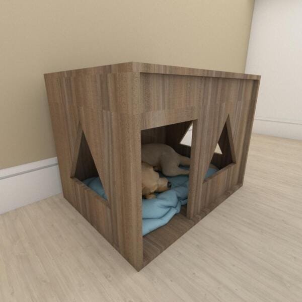 Cama De Cachorro E-Nichos En496C04 MDF Amadeirado | MadeiraMadeira