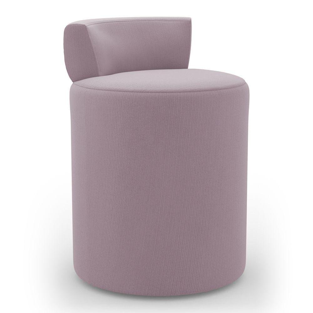 Puff Decorativo Orgânico Living Aegon Minimalista Veludo Rosê - Desk ...