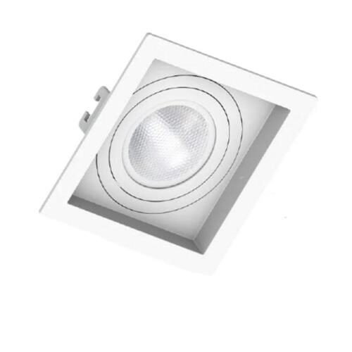 EMBUTIDO PAR20 SIMPLES RECUADO BRANCO 13x13CM | MadeiraMadeira