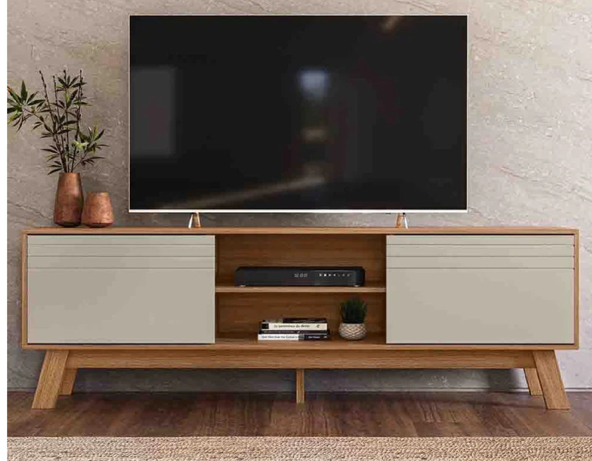 Rack Dubai 180cm para Tv Ate 75'' Polegada | MadeiraMadeira