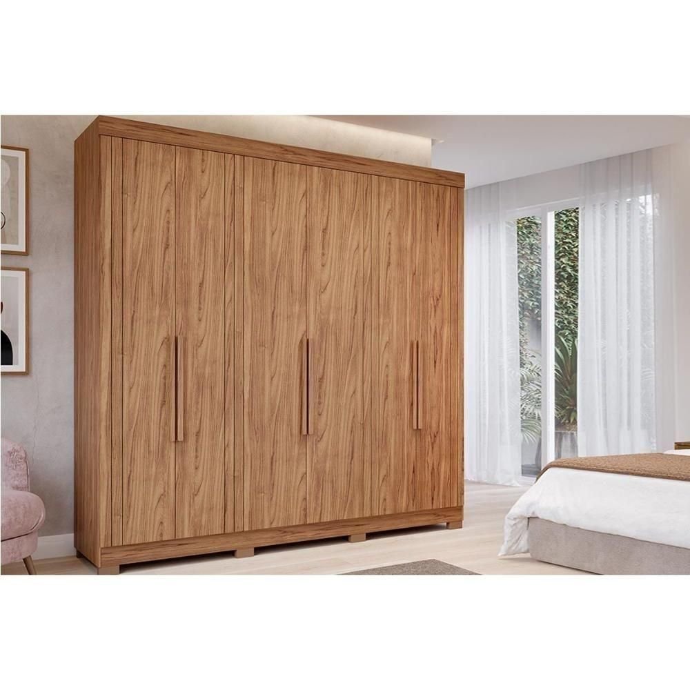 Guarda Roupa Casal 6 Portas e 6 Gavetas Guarapari Cinamomo - Panan ...