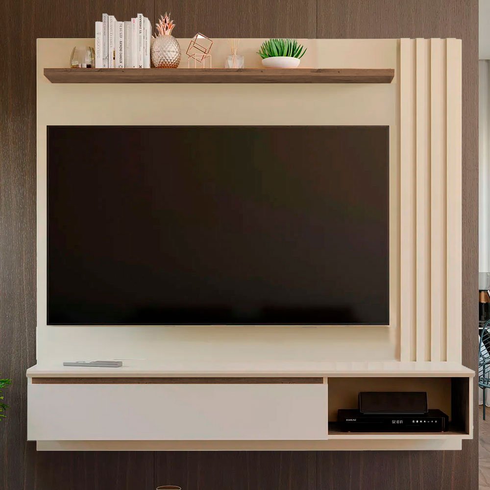 Painel Tv até 60 Polegadas Panamá Permobili - Off White/savana ...