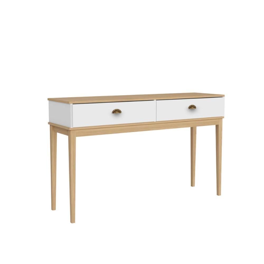 Aparador Colonial com 2 Gavetas Mdp Mel Branco 136x41x83cm Mb 1026 ...