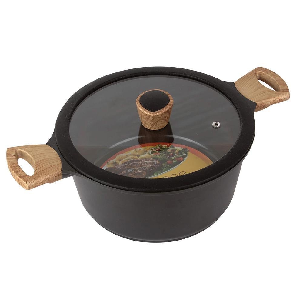 Panela 28cm Preto Fosco - A/CASA | MadeiraMadeira