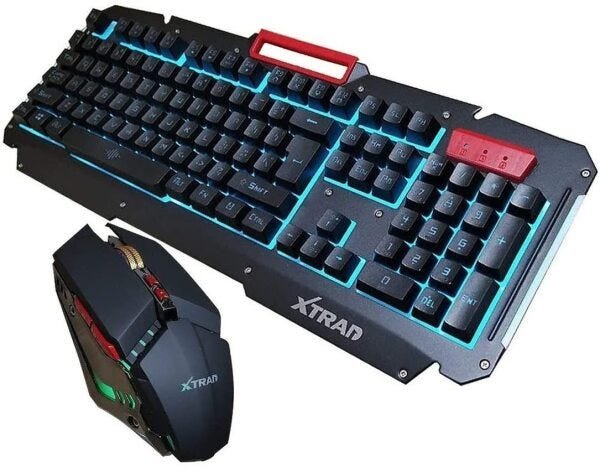 Kit Gamer Teclado E Mouse Gamer Com Led Usb Xtrad - Hk-8500 ...