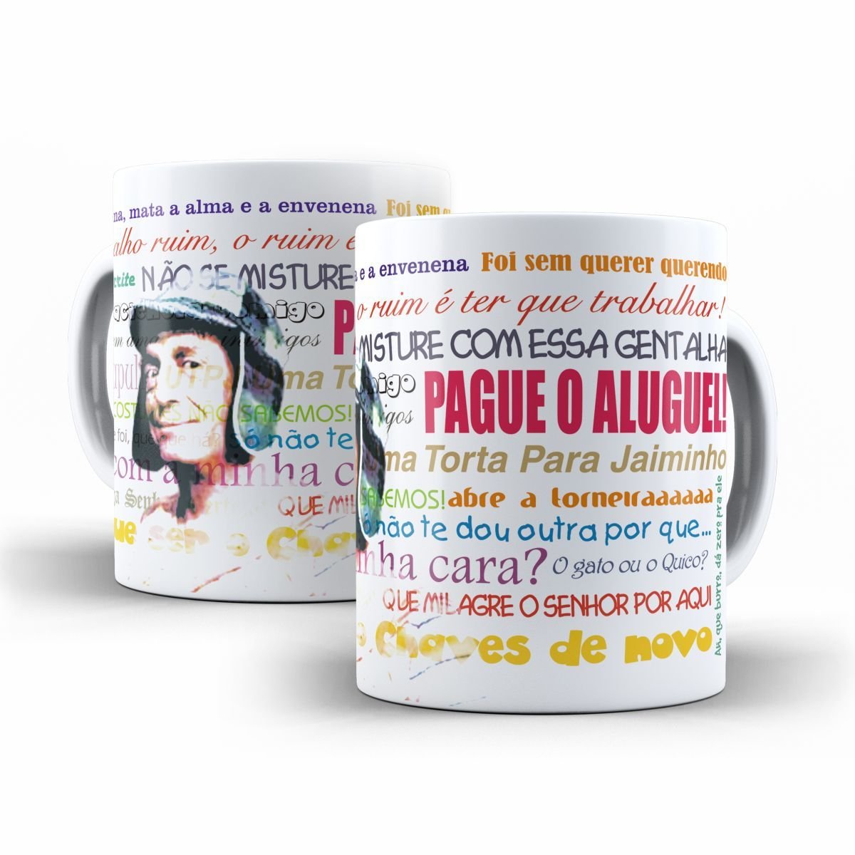 Caneca Turma do Chaves Seriado Frases do Chaves Série Presente 325 Ml ...