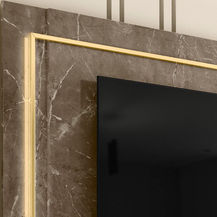 Painel Bancada Suspenso Para TV 75 Polegadas 2851 Imperial Sepia ...