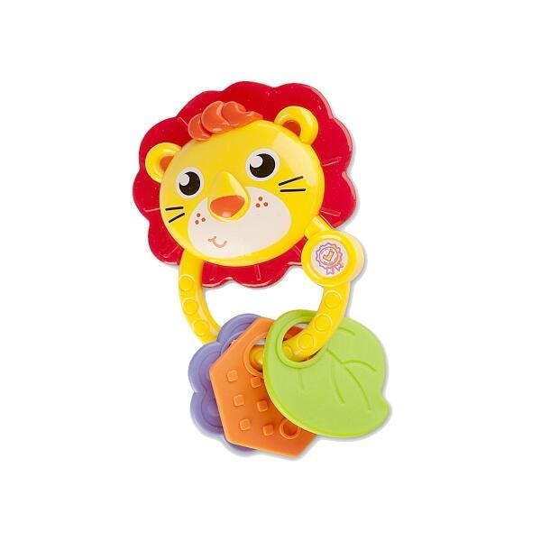 Mordedor Chocalho Infantil Para Bebê 0 A 18 Meses Leão | MadeiraMadeira